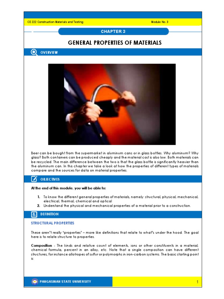 Module 3 - General Properties of Materials PDF | PDF | Ductility ...
