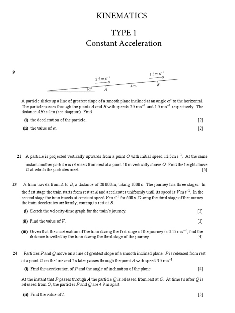 Questions Type Wise PDF | PDF | Acceleration | Speed