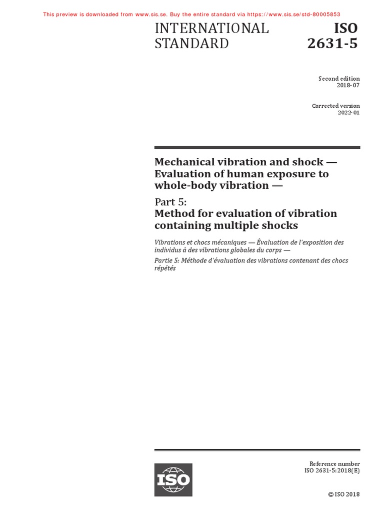Iso 2631 5 2018 en PDF | PDF | International Organization For ...