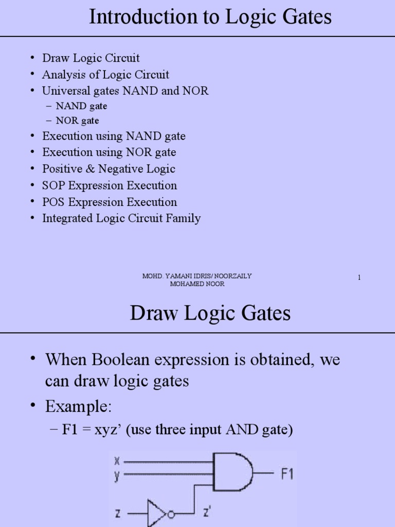Logic Gates | PDF | Logic Gate | Logic