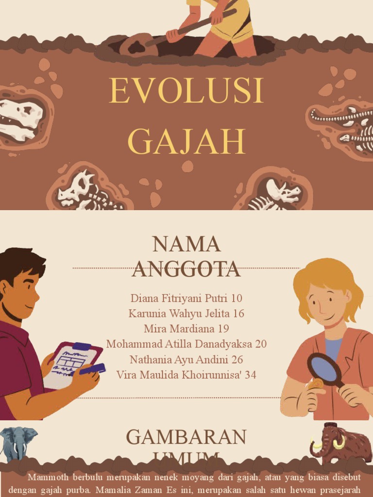 Evolusi Gajah | PDF | Ilmu Sosial | Sains & Matematika