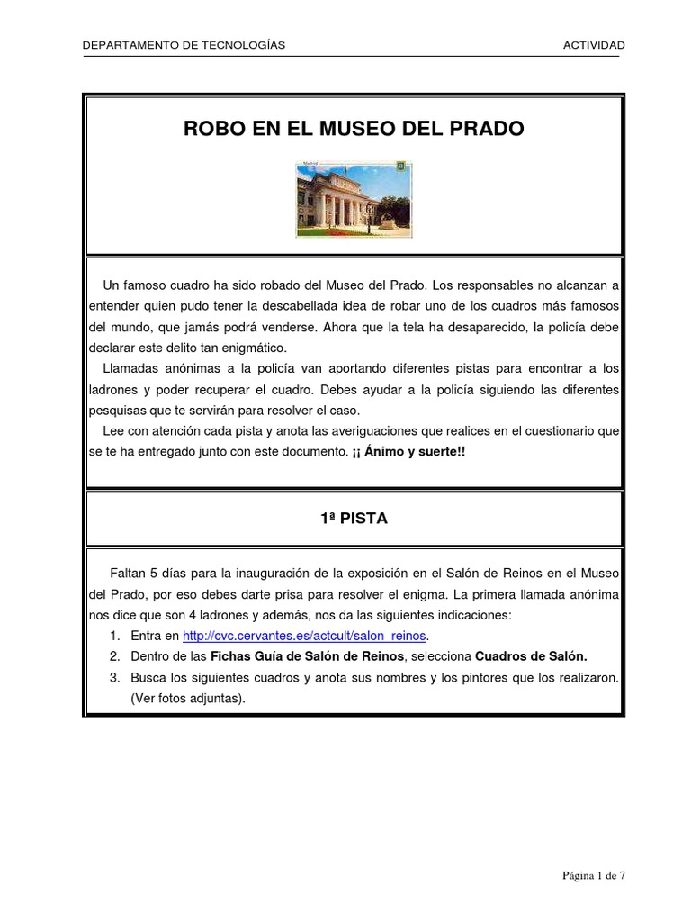 Robo en El Museo Del Prado1 | PDF | Museo