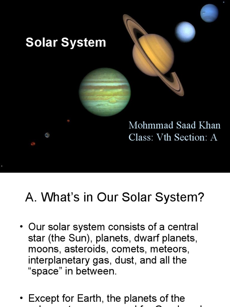 Explore Our Solar System's Inner and Outer Planets | PDF