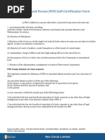 PEP Form | PDF
