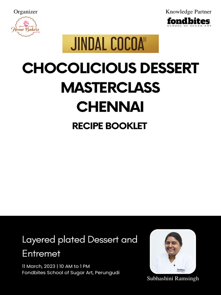 Chocolicious Dessert Masterclass by Subhashini Ramsingh PDF | PDF | Desserts | Chocolate