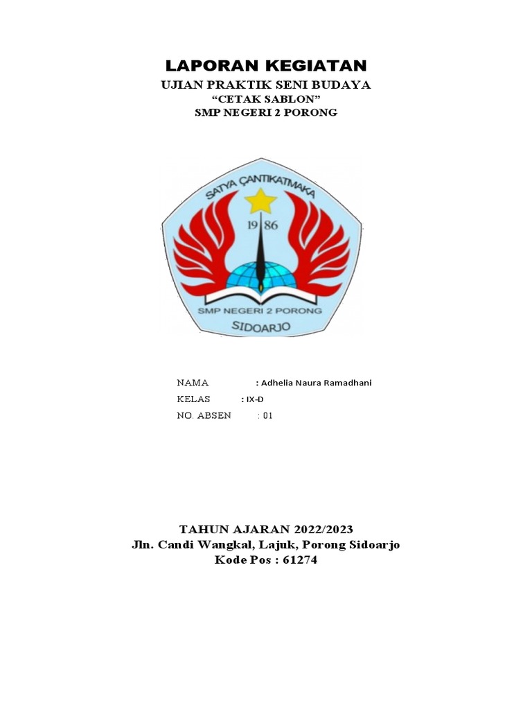 Contoh Laporan Kegiatan Uprak SBK-1 | PDF Contoh Laporan Kegiatan Uprak SBK-1 | PDF