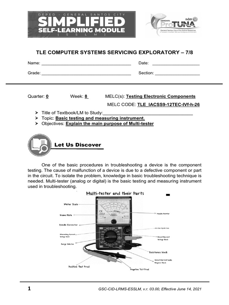 CSS 7 - 8 SSLMs 8 PDF | PDF | Metrology | Electromagnetism