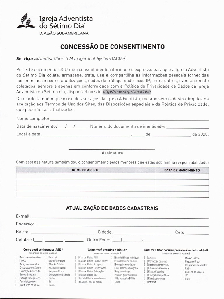 Termo de Consentimento-LGPD | PDF