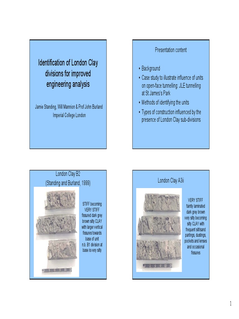 Division of London Clay | PDF | Earth Sciences | Soil
