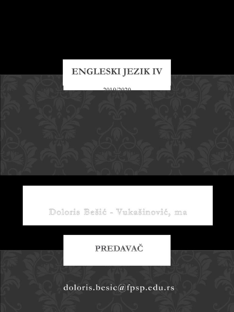 Engleski Jezik IV-Profile 3-General Info | PDF | Grammatical Tense | Verb