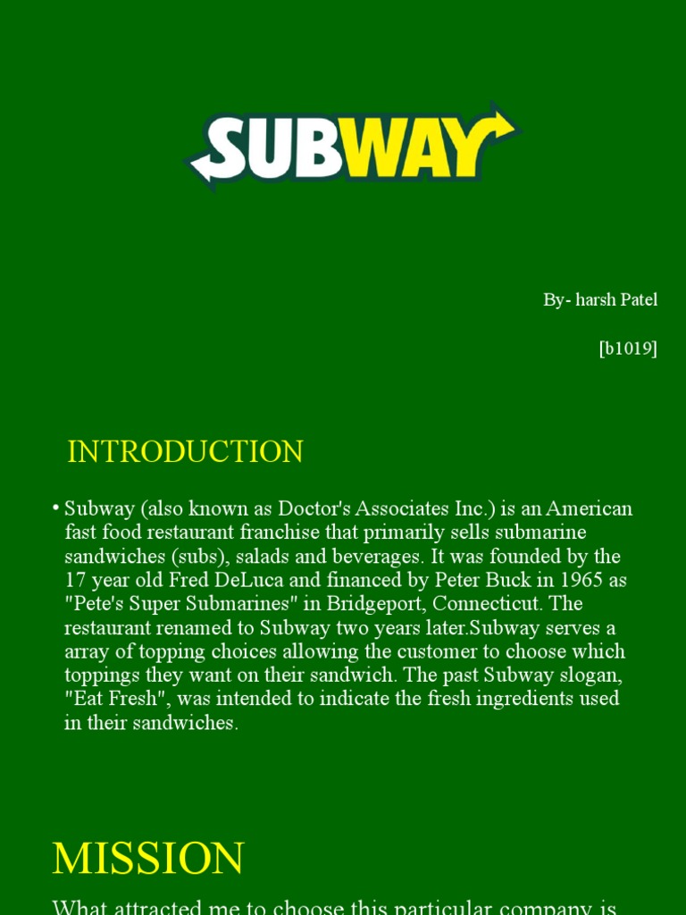 Analysis of Henry Fayol's Principles of Management Applied at Subway ...