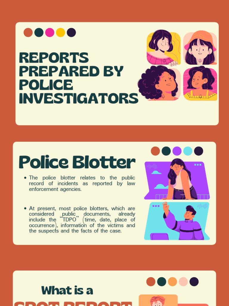 Reports Prepared by Police Investigators | PDF | Police | Affidavit