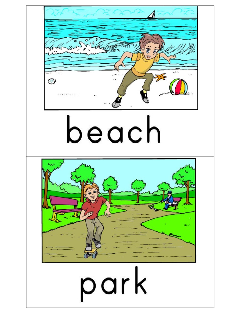 Flashcards Places in The City Flashcards - 37827 | PDF