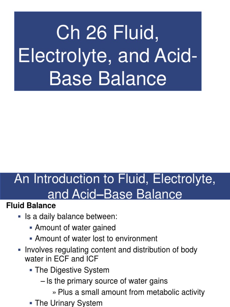 Ecf and Icf PDF | PDF | Homeostasis | Buffer Solution