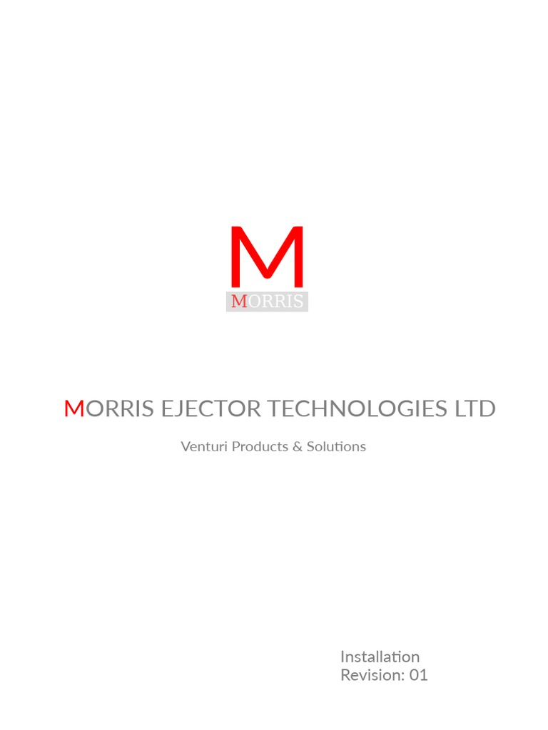 Eductor Systems Overview by Morris Ejector | PDF | Pump | Gas Technologies