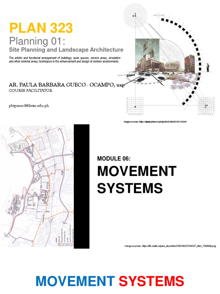 Site Planning for Movement Systems | PDF | Sidewalk | Stairs