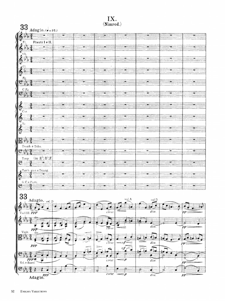 IMSLP23792-PMLP07276-Elgar - Enigma Variations (Orch. Score) | PDF