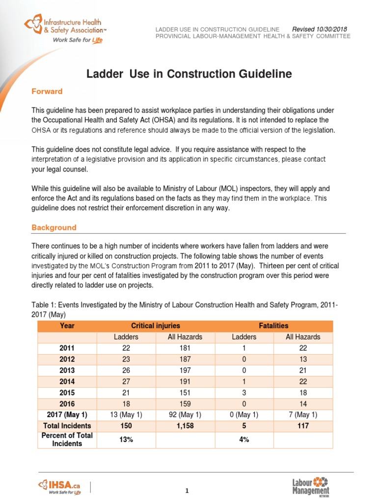 Ladder Safety Book | PDF | Occupational Safety And Health | Risk Assessment