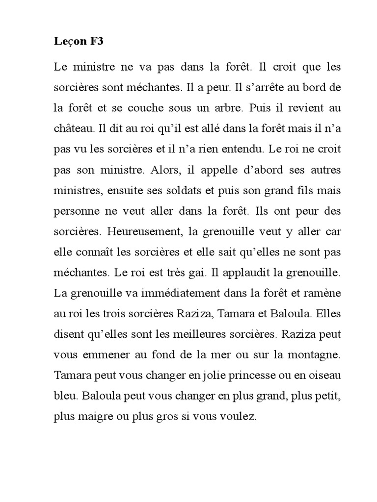Les Sorcières et le Ministre Peureux | PDF