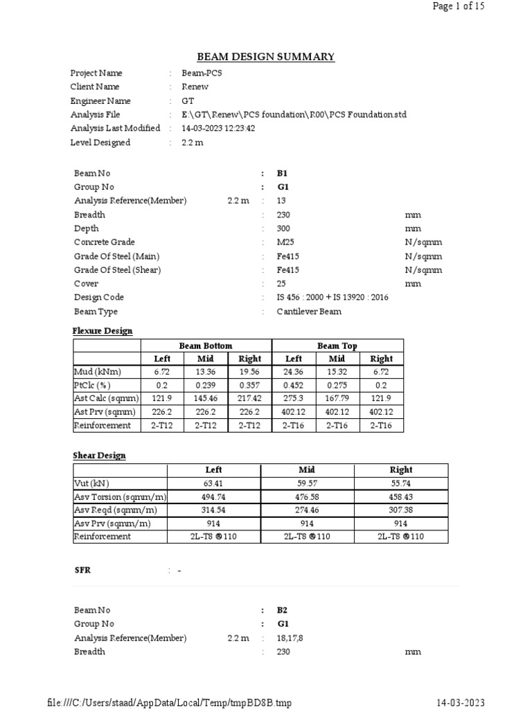 Beam - Summary | PDF | Beam (Structure) | Bending