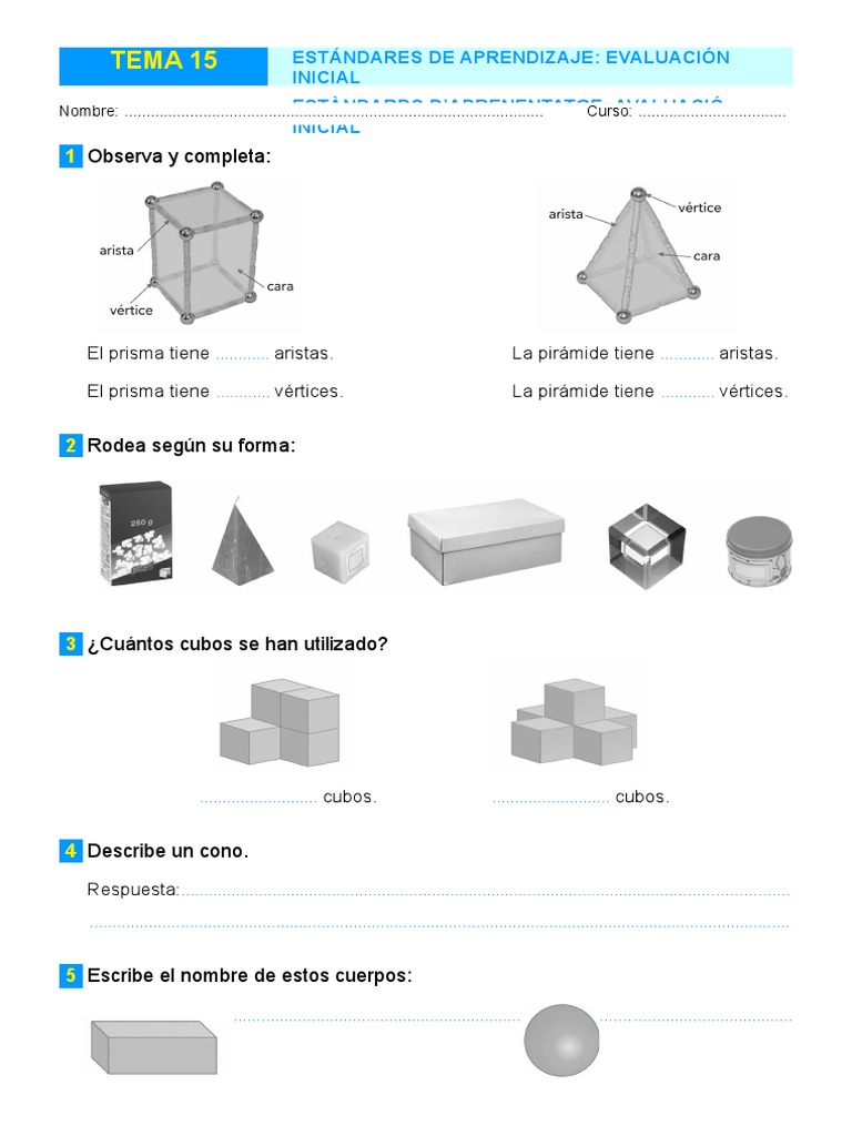 Matem 3 R Ev Tema 150 | PDF | Objetos geométricos | Geometría Elemental