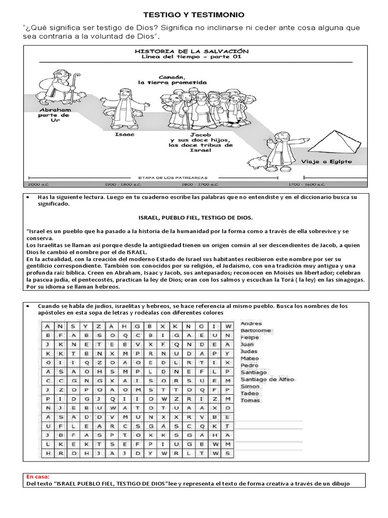 Israel: Pueblo Fiel y Testigo de Dios | PDF