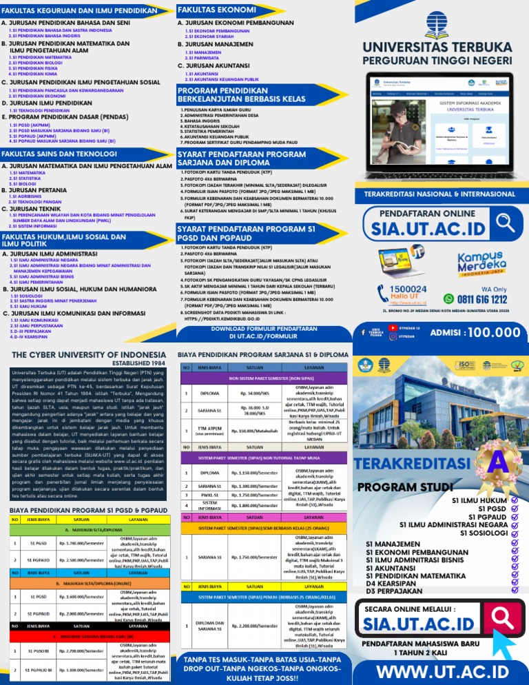 Brosur S1 UT MEDAN Update PDF | PDF