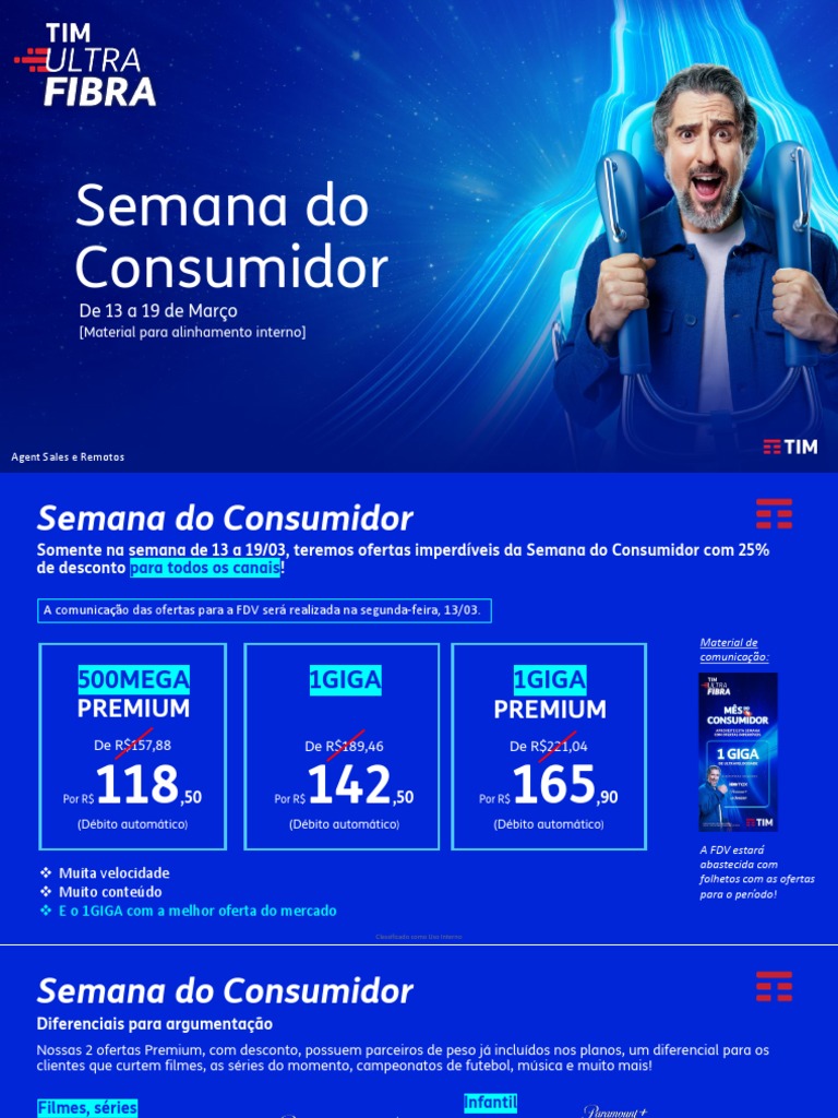 E2E Semana Do Consumidor - TIM ULTRAFIBRA | PDF | Wi-Fi | Indústrias de ...