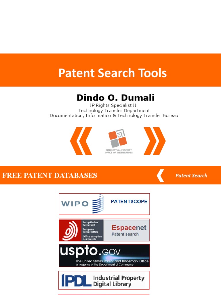 Patent Search Tools | Download Free PDF | United States Patent And ...