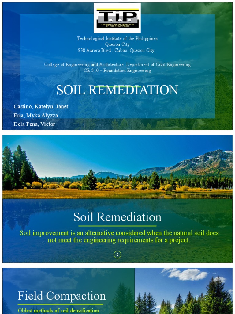 CastinoKatelyn Janet V. - CE510 - Soil Remediation | PDF | Soil | Deep ...