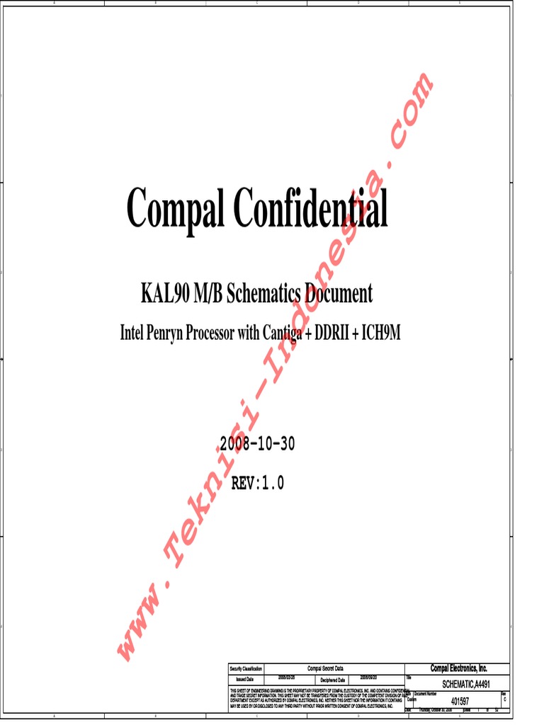 Compal LA-4491P - LA-4495P | PDF | Computer Engineering | Information And Communications Technology