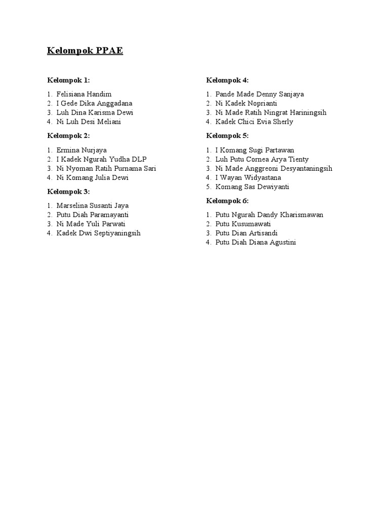 Kelompok Ppae Pdf Kesehatan Holistik