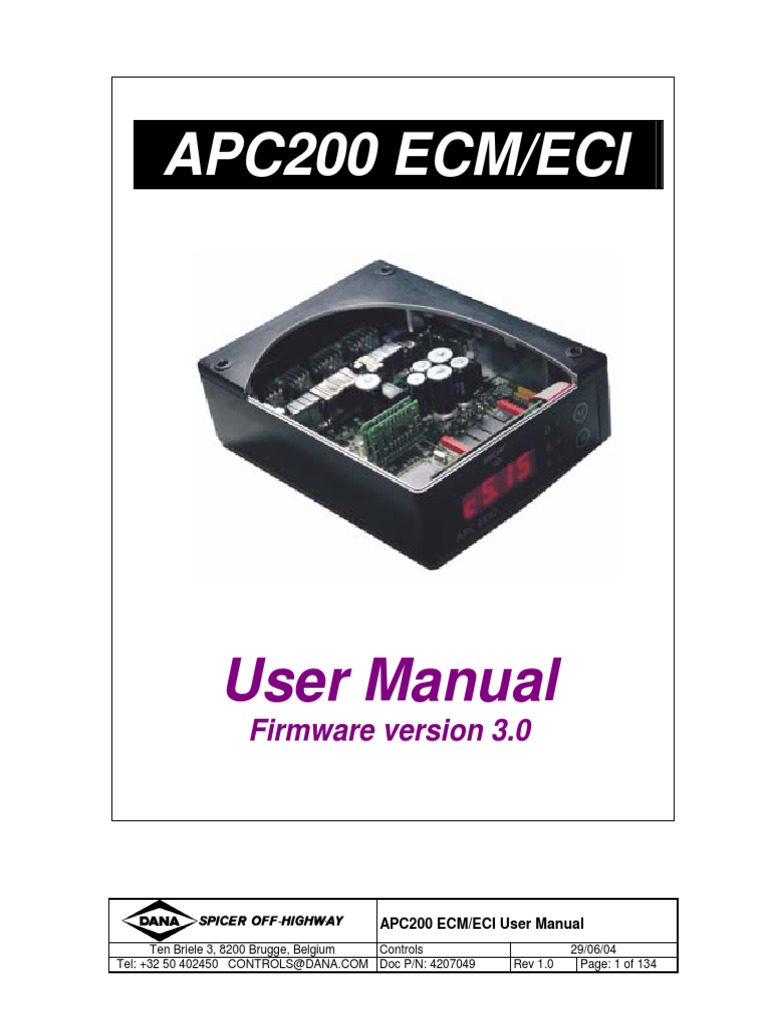 APC200 ECM-ECI User Manual v1.0 | PDF | Manual Transmission ...