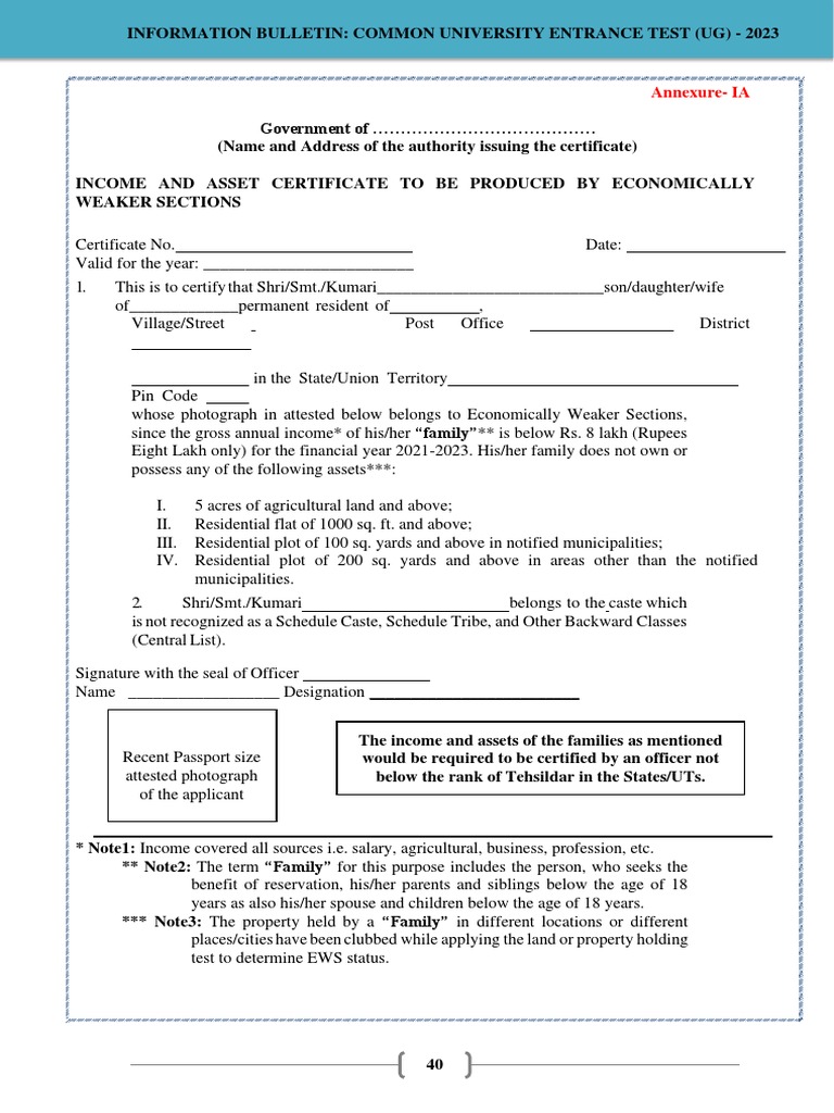 Cuet Certificate Pdf Pdf Government Of India Government