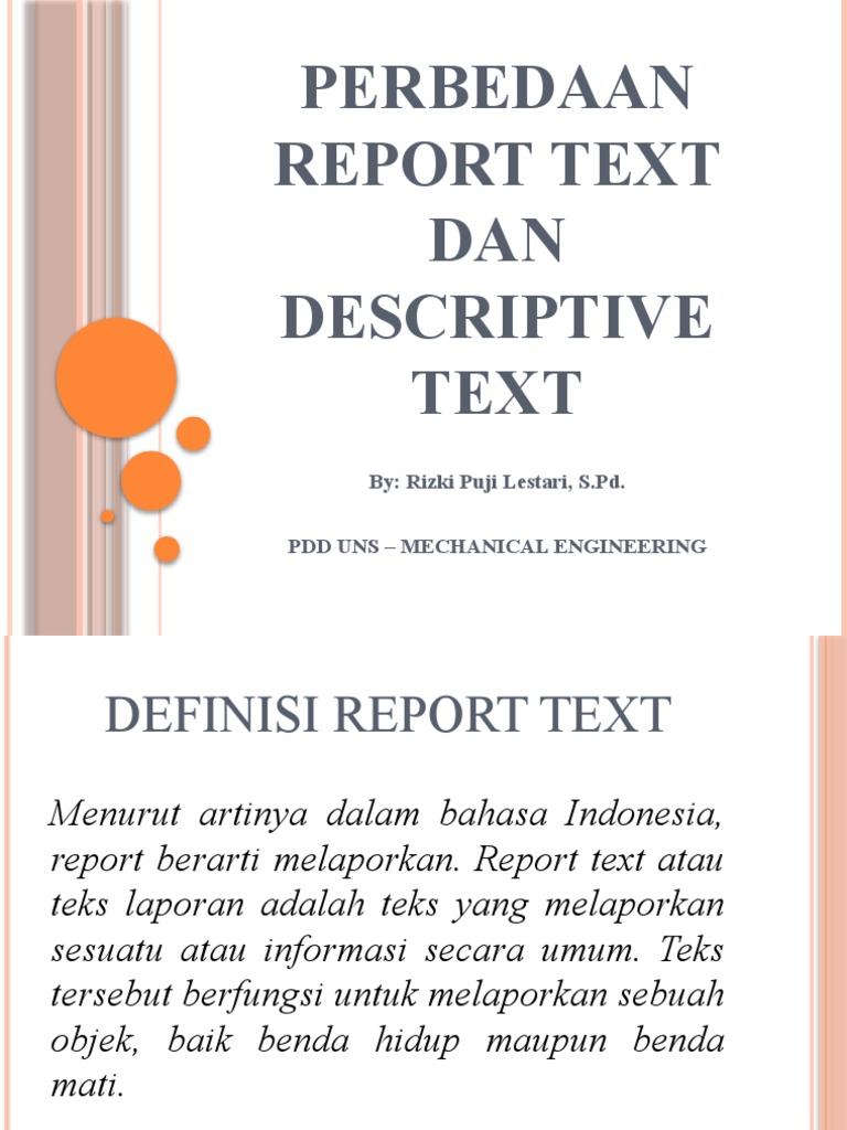 Materi Descriptive Text | PDF