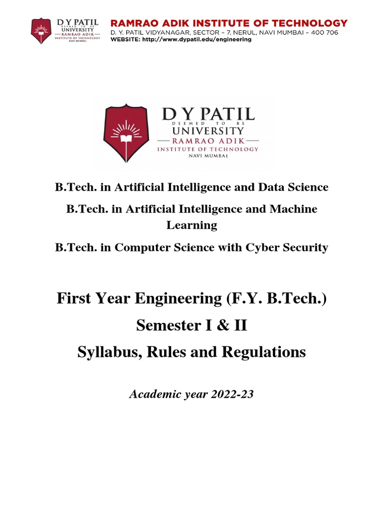 F.Y. B.Tech CSE Cybersecurity Syllabus 22-23 PDF | PDF | Probability ...