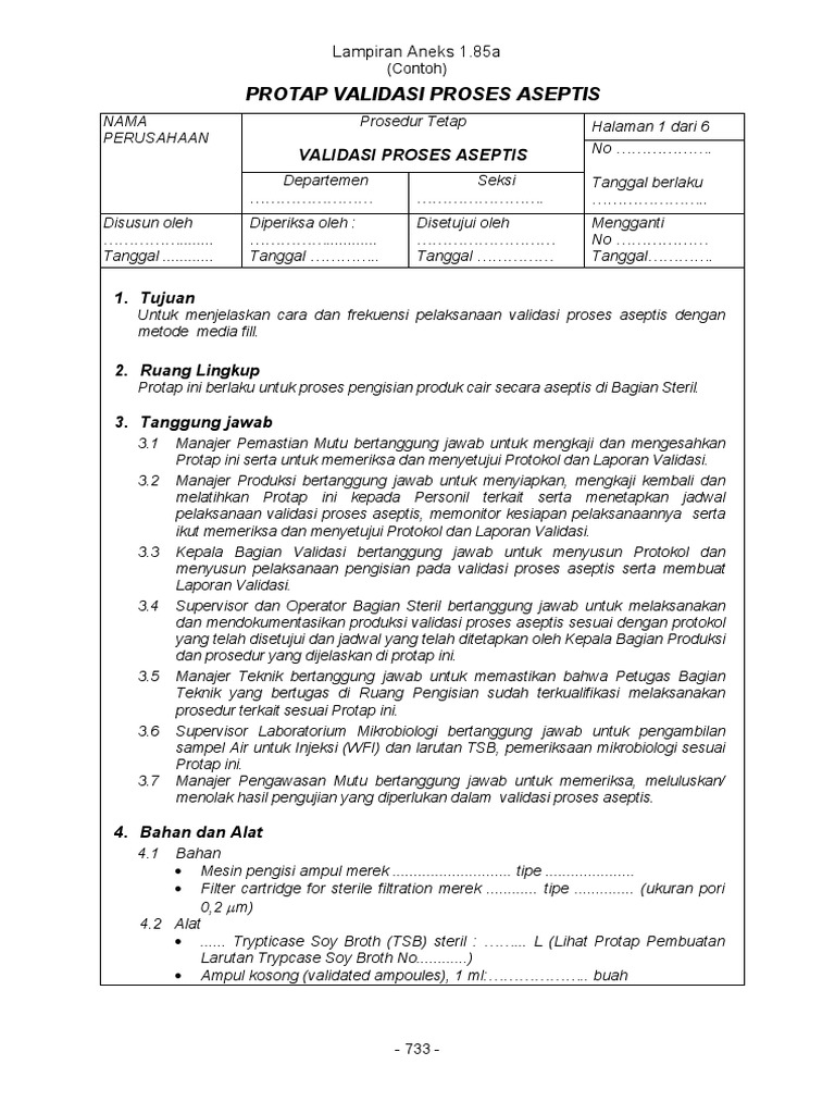 Protap Aseptis | PDF