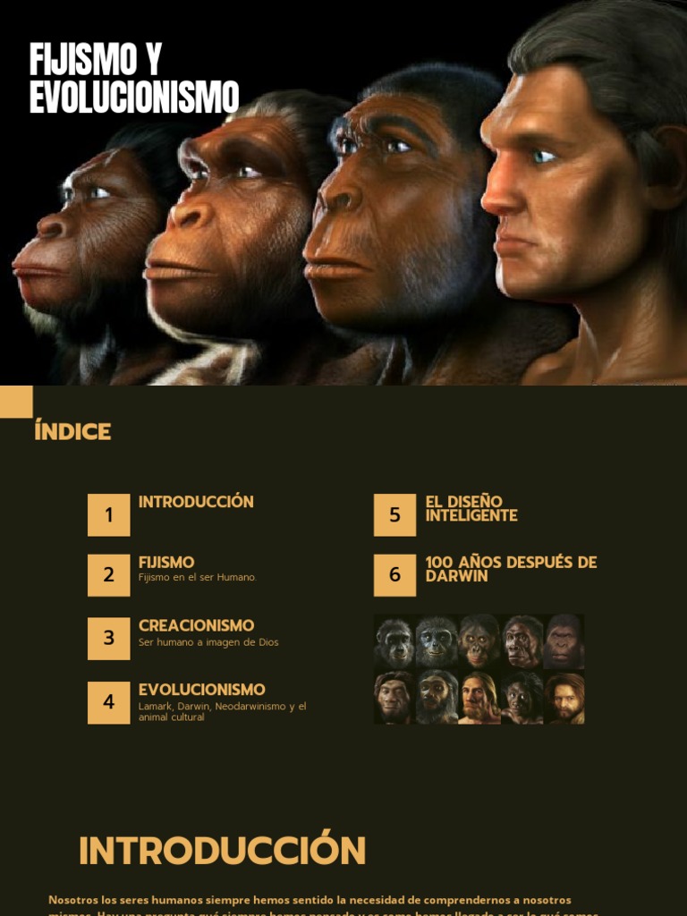 Fijismo y Evolucionismo | PDF | Seleccion natural | Evolución