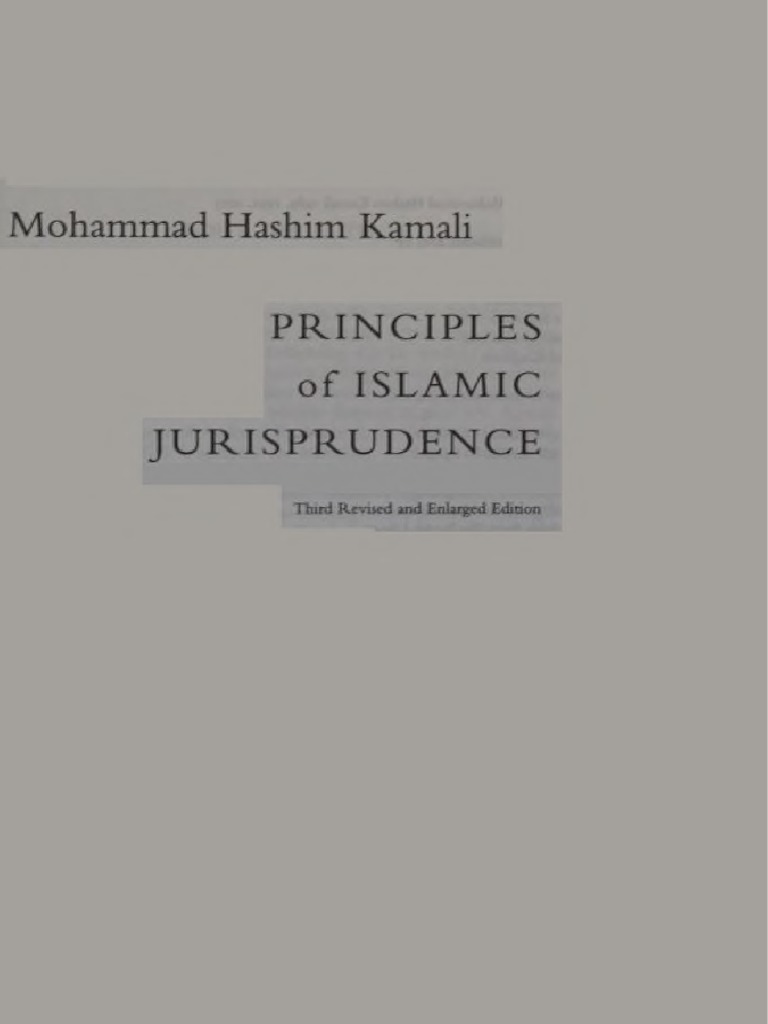 Principles of Islamic Jurisprudence | PDF | Sharia | Quran