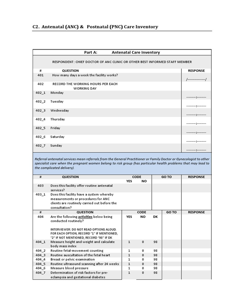 Anc PNC Check List PDF | PDF | Breastfeeding | Diseases And Disorders