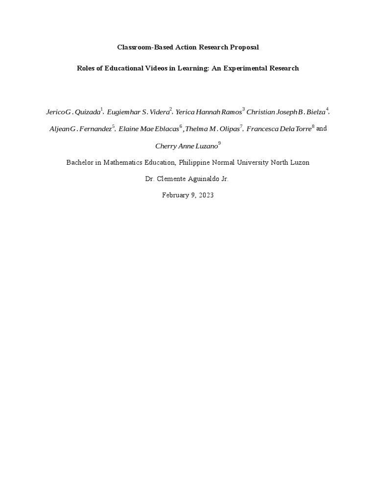 ANHS CBAR-Proposal | PDF | Analysis Of Variance | Experiment