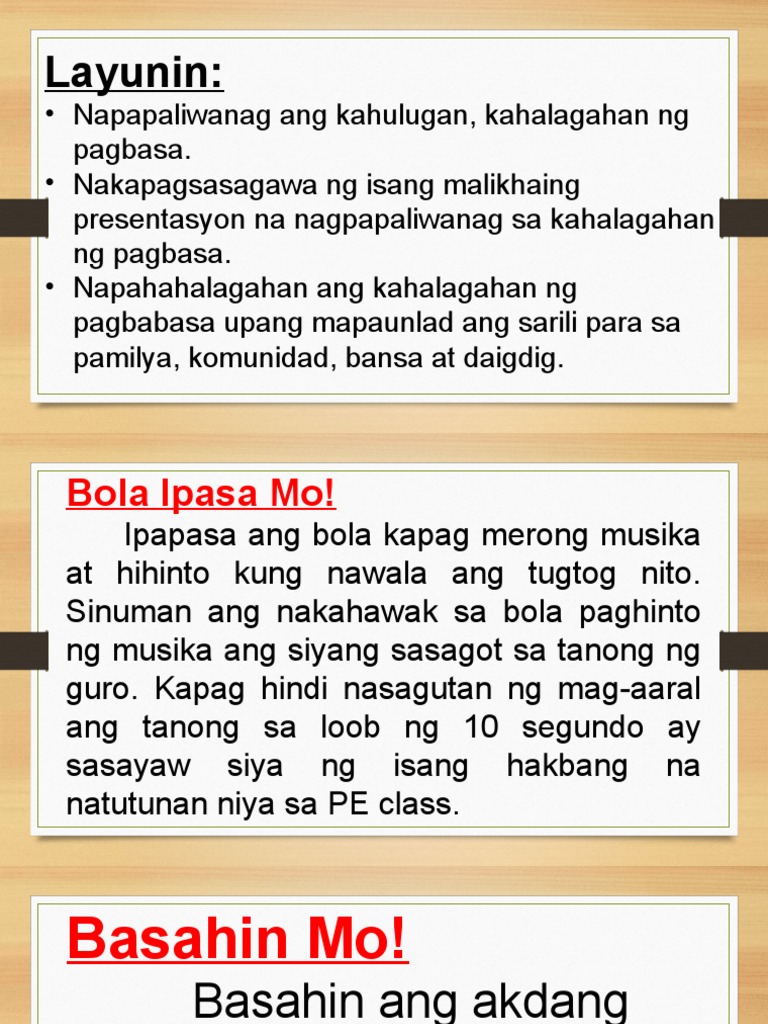 Kahalagahan NG Pagbasa | PDF Kahalagahan NG Pagbasa | PDF