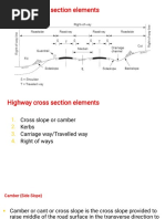 Roadway Cross-Section Elements Overview | PDF | Sidewalk | Lane