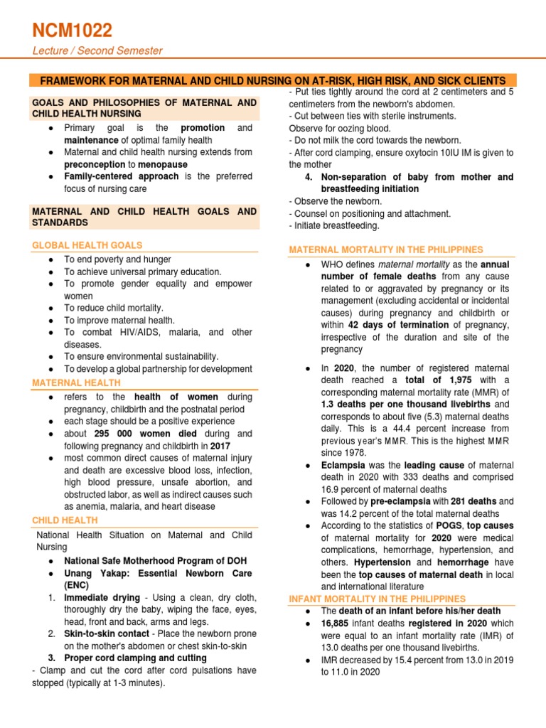 MCN Lec - 2ND Sem | PDF | Genetic Disorder | Dominance (Genetics)