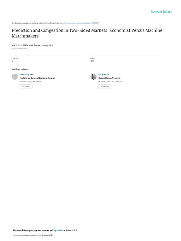 Economist Versus Machine Matchmakers | PDF | Machine Learning | Online ...