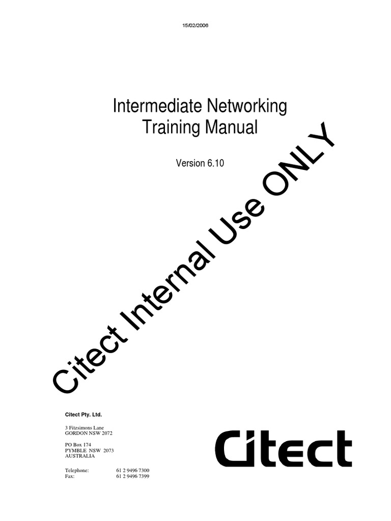 IntermediateV610R1 INT PDF | PDF | Computer Network | Computer Architecture