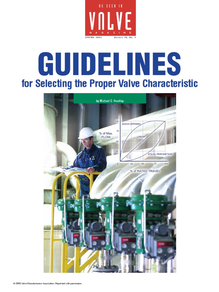 Guidelines For Selecting The Proper Valve Characteristic | Download ...