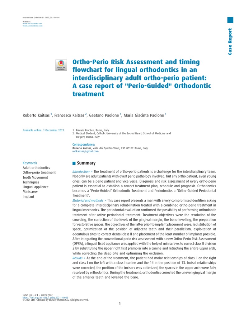 Flow Chart Perio Ortho 1-S2.0-S1761722721001431-Main PDF | PDF ...