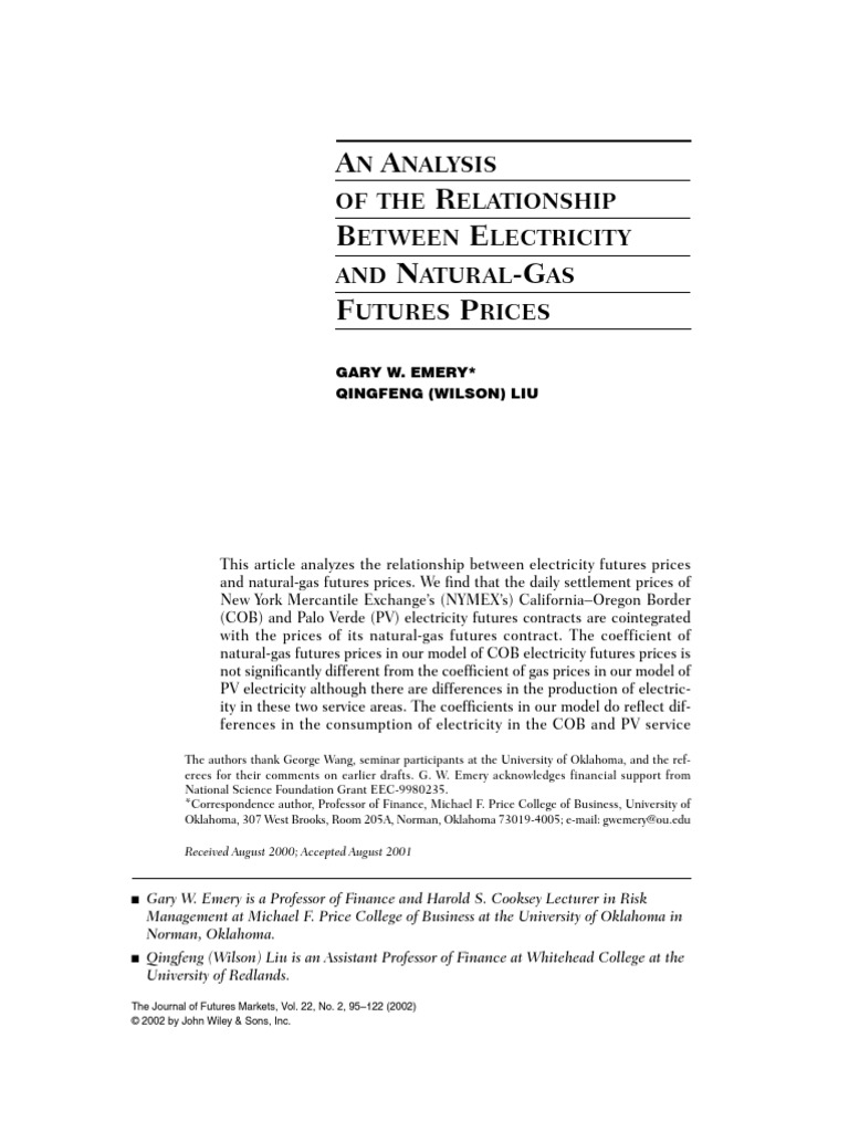 Spark Spread | PDF | Futures Contract | Errors And Residuals