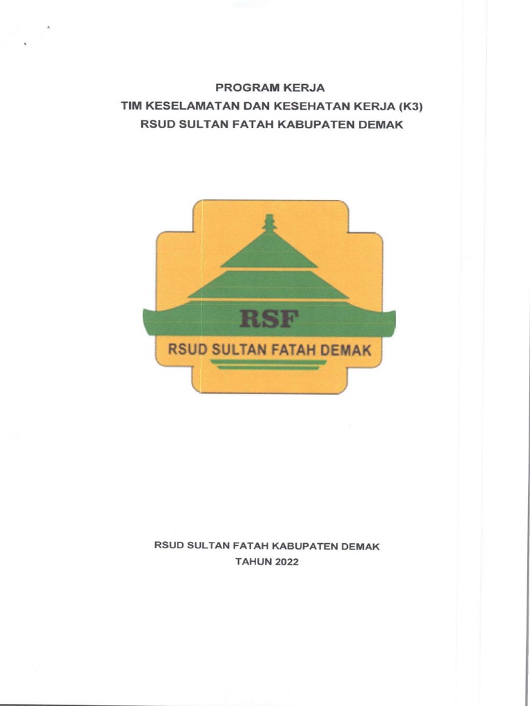Dokumen Program Kerja K3RS PDF | PDF